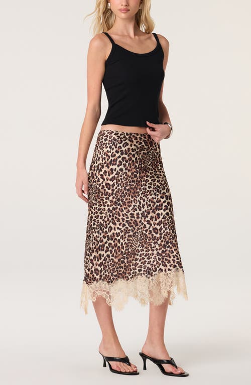ASTR THE LABEL ASTR the Label Eilinna Lace Trim Midi Skirt